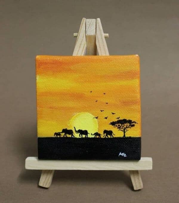 40 Easy Mini Canvas Painting Ideas For Beginners Artistic Haven