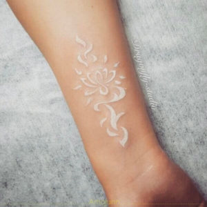 53 Beautiful White Ink Tattoo Designs And Ideas