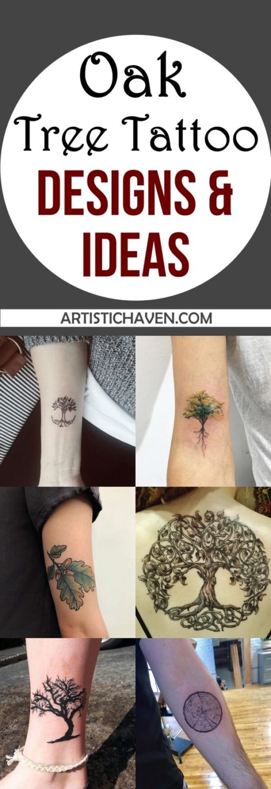 45 Oak Tree Tattoo Designs And Ideas - Artistic Haven