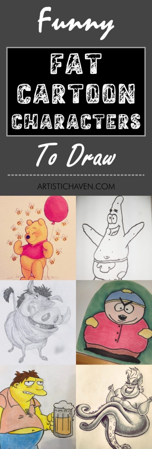 60 Funny Fat Cartoon Characters To Draw