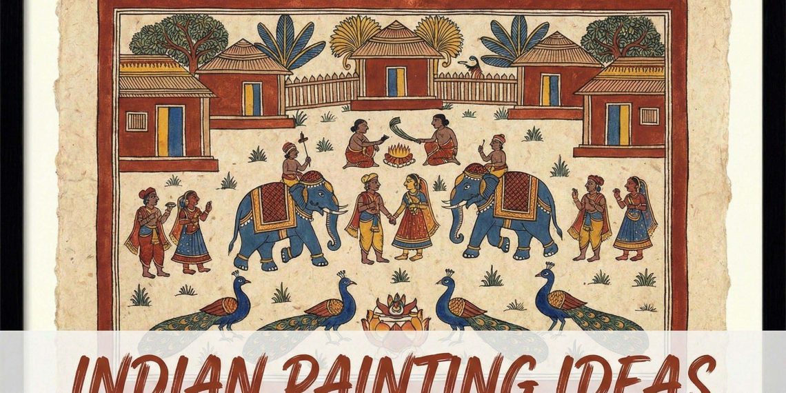 55 Easy Indian Painting Ideas: Folk Art & Styles - Artistic Haven