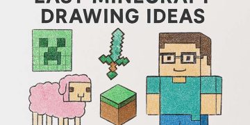 35 Easy Minecraft Drawing Ideas: Art Tutorial for Kids - Artistic Haven