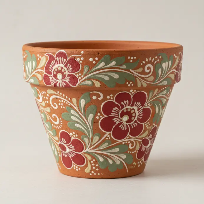 25 Aesthetic Terracotta Pot Painting Ideas for Plant Lovers - Artistic ...