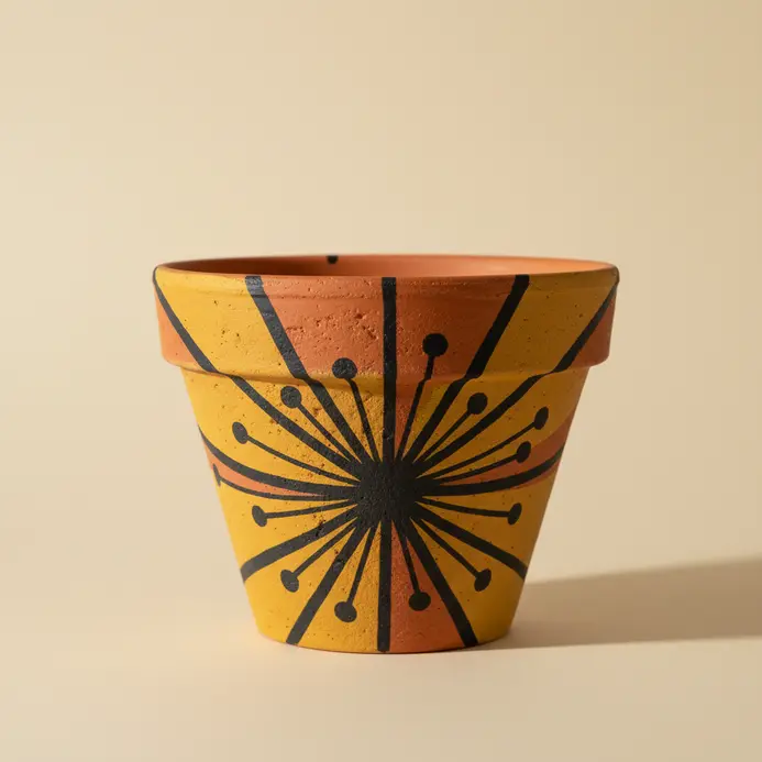 25 Aesthetic Terracotta Pot Painting Ideas for Plant Lovers - Artistic ...