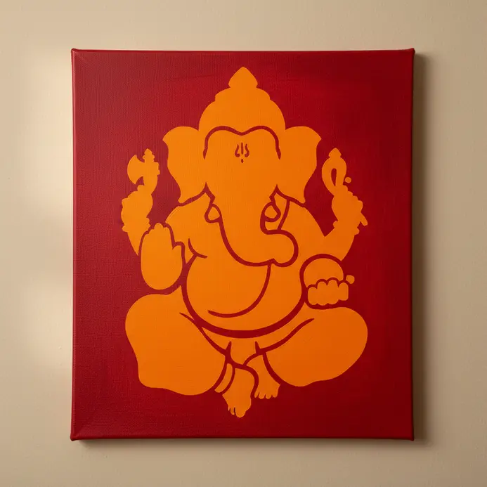 15 Easy Ganesha Canvas Painting Ideas for Beginners - Artistic Haven