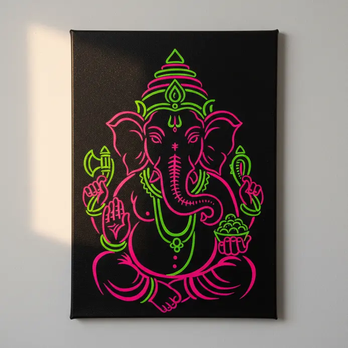 15 Easy Ganesha Canvas Painting Ideas for Beginners - Artistic Haven